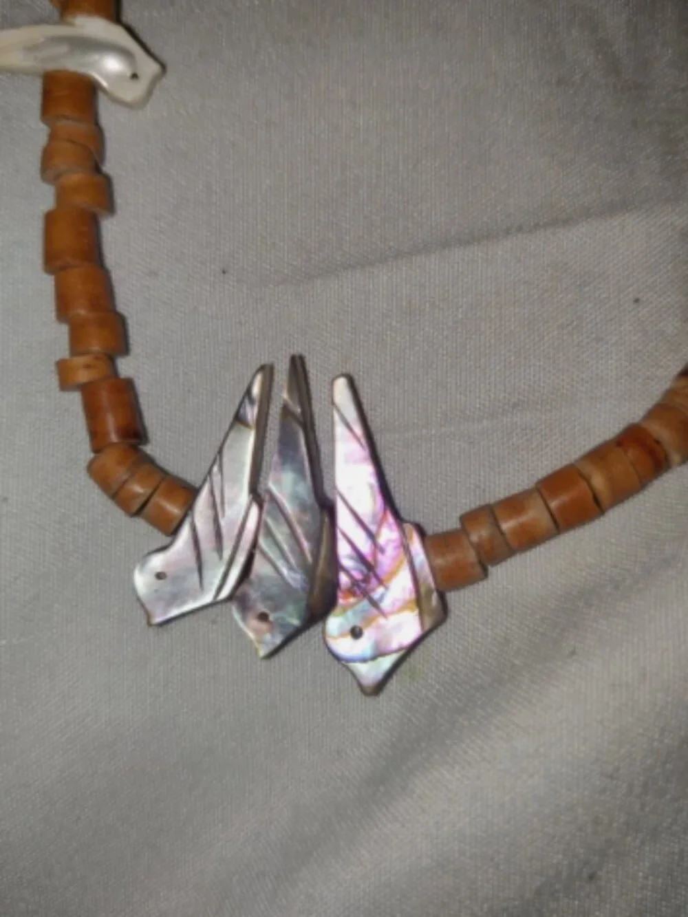Jewelry | Vintage Native American Carved Bird Fetish Heishi Beaded ...